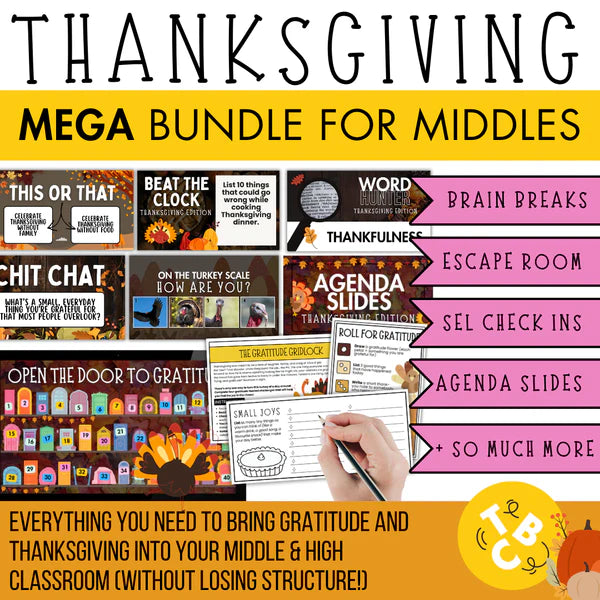 Engaging Thanksgiving Activities for Upper Primary, Middle & High Scho ...
