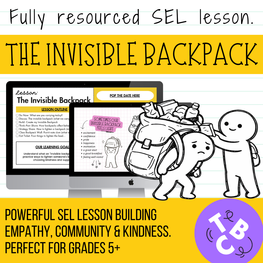 The Invisible Backpack | SEL Lesson on Empathy, Behaviour, Kindness ...