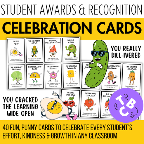 40 Punny Celebration Awards! Positive Rewards, Certificates | Middle ...