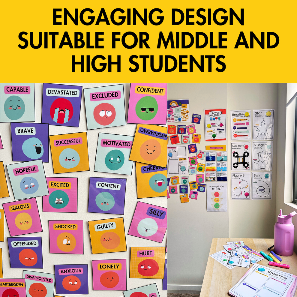 Calm Corner MEGA Bundle: Emotional Regulation, Check-in, Posters, Affi ...